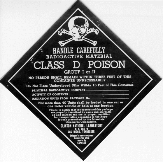 Radioactive Shipping Label at Tim Sherman blog